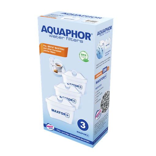 Maxfor+ Economy pack (3 pieces) — AQUAPHOR replacement filter cartridge ...